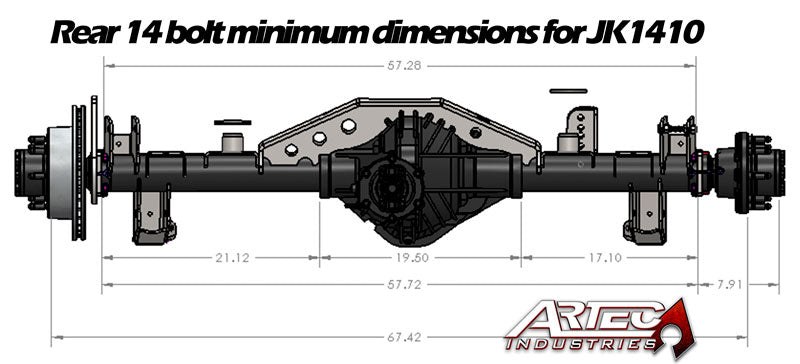 JK 1 Ton BASICS Rear Axle Swap– Artec Industries