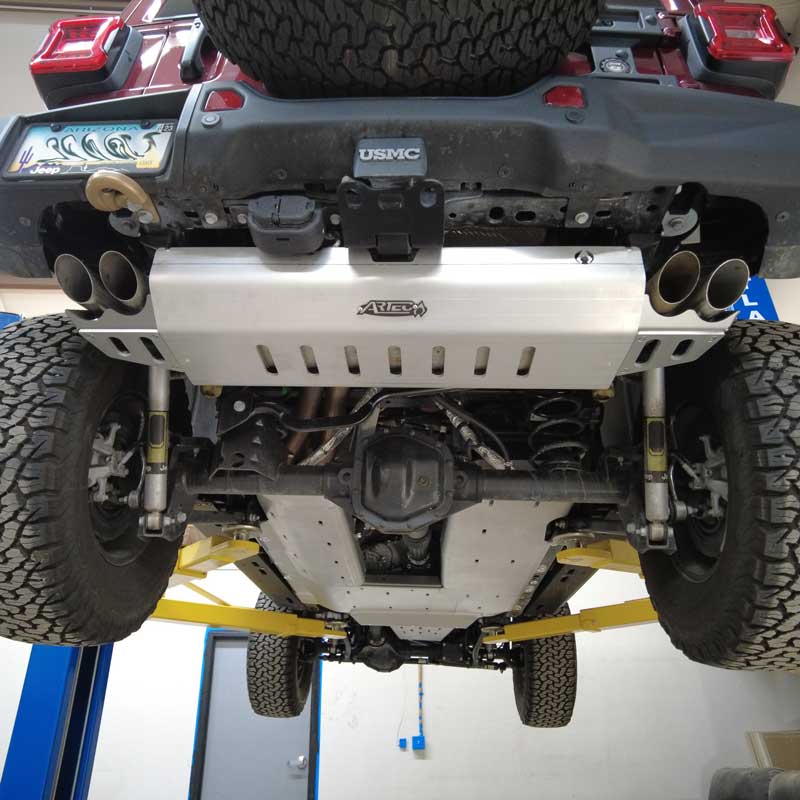 JLU 392 MUFFLER & TIP SKID– Artec Industries